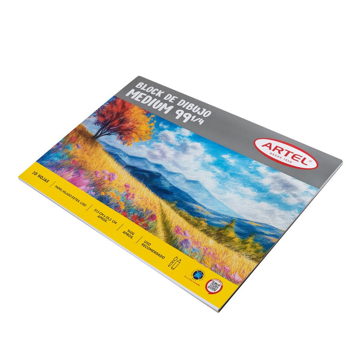 Block de Dibujo Medium 99 1/4 20 Hojas Artel